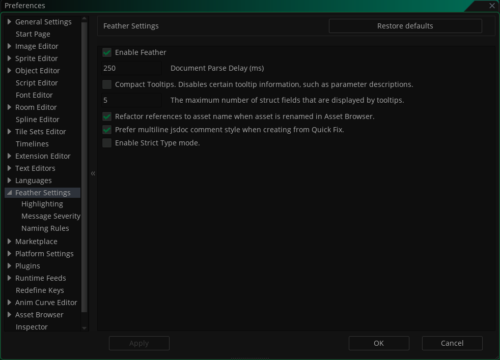 GameMakerのネーミングルール設定 | H.T.Project Games